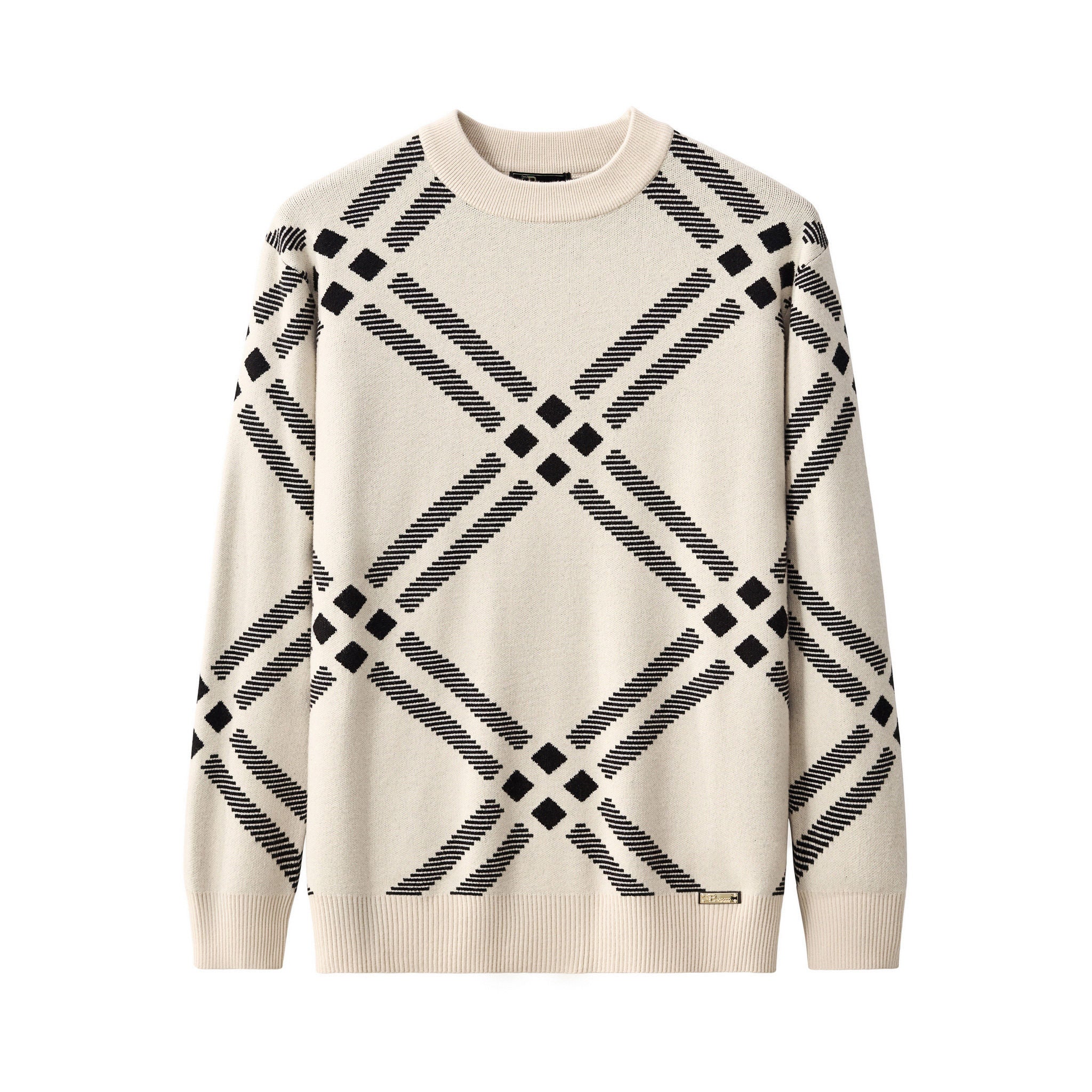 Paramount Lattice Knit LS-IVORY – baroccowholesale
